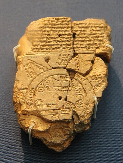 Babylonian Map of the World - Babylonian Clay Tablet, Ancient Artifact ...